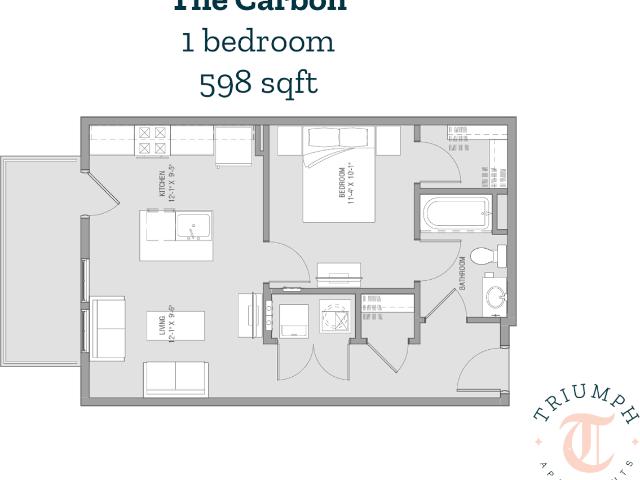 Triumph Apartments 1 Bedroom Apartment for Rent at 80 S 18th St, Columbus, OH 43205 Olde Town East