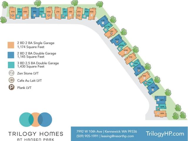 Trilogy Homes at the Resort at Hansen Park 2 Bedroom Apartment for Rent at 7992 W 10th Ave, Kennewick, WA 99336