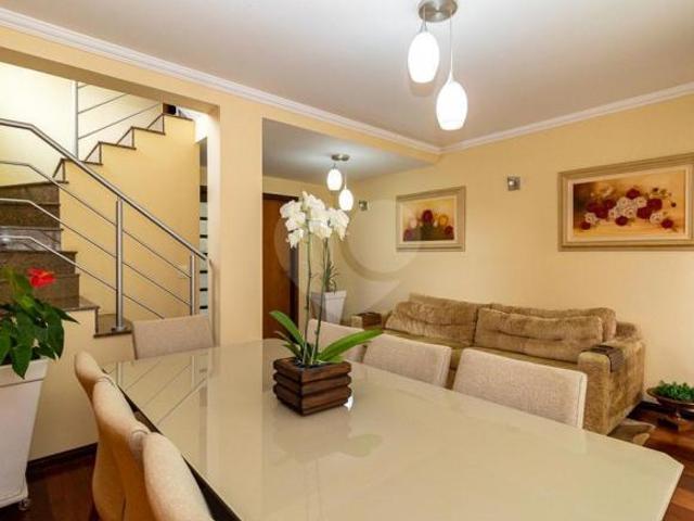 Triplex em Condomínio Fechado, 4 Dormi.1 Suíte, 4 Vagas, Semi Mobiliado