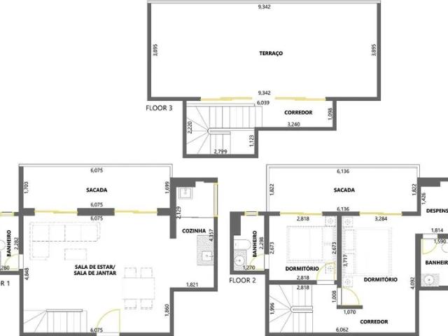 Triplex para venda tem 163 metros quadrados com 2 quartos em Cidade Monções São Paulo SP