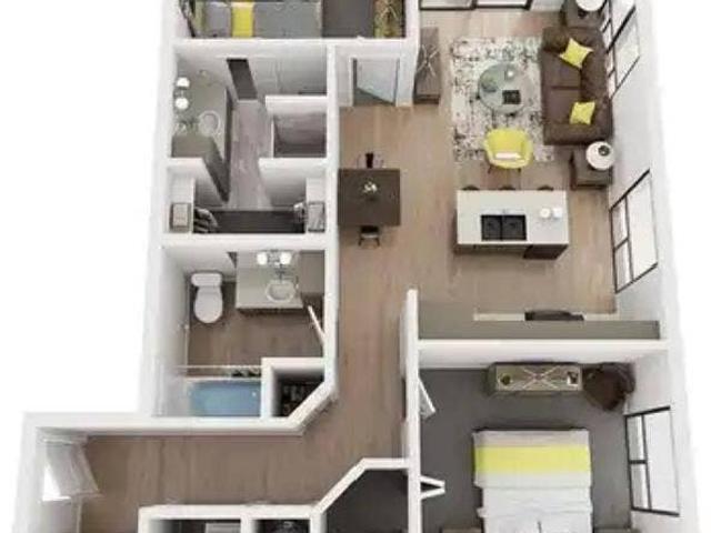 Two bedroom 2 bath at 2