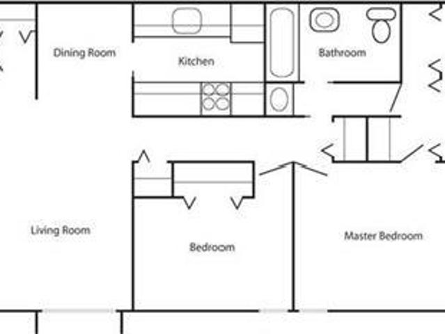 Two Bedroom One Bathroom