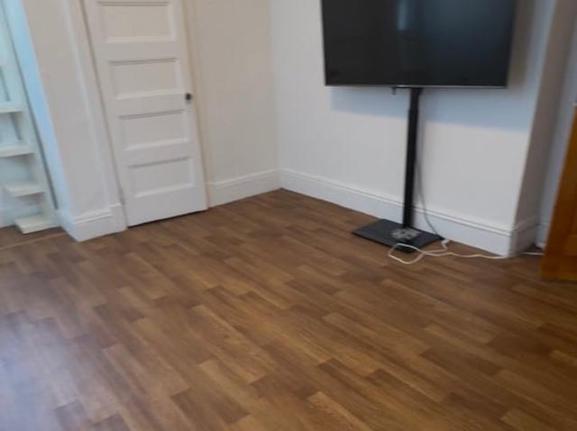 Two Rooms Connected, one large one normal size