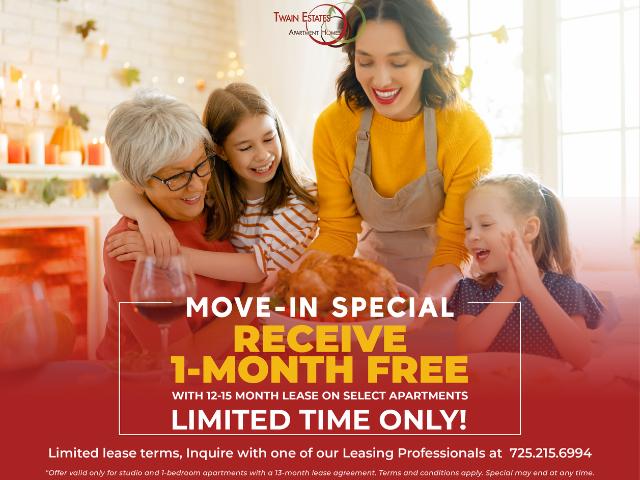 Twain Estates 1 Bedroom Apartment for Rent at 3651 Arville St, Las Vegas, NV 89103