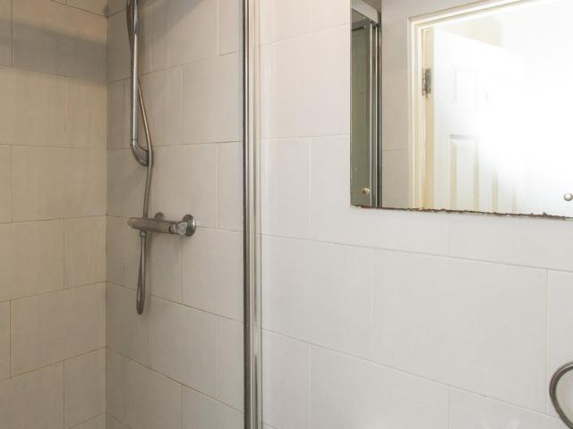 Twin bedroom with a cool window view, in Acton Has a Room