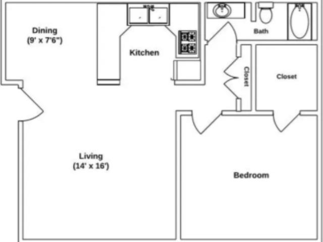 Twin Rivers Apartments 1 Bedroom Apartment for Rent at 2303 N Somerset Ave, Wichita, KS 67204 El Pueblo