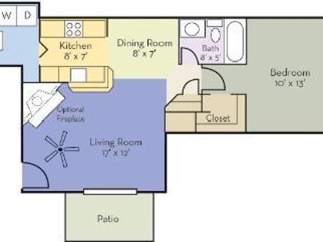 Tucked away 1 BR aka, your Private Retreat!