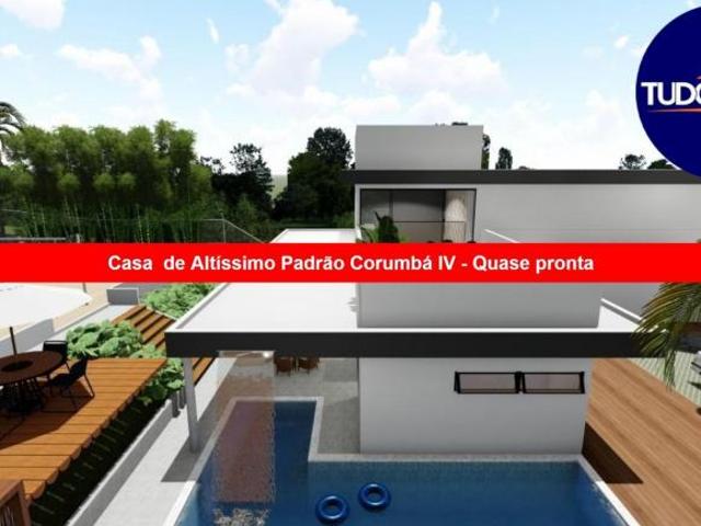 TUDO IMÓVEIS Vende Casa Altíssimo Padrão no Corumbá IV, Condomínio de Luxo condomínio Real Ville