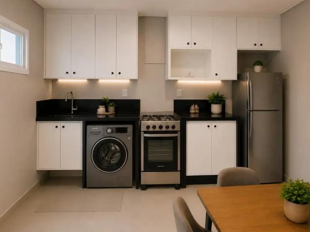 Ultimas Unidades Apartamentos novos disponíveis para locação com 2 dormitórios, sala, lavanderia e uma vaga de garagem, com armários planejados