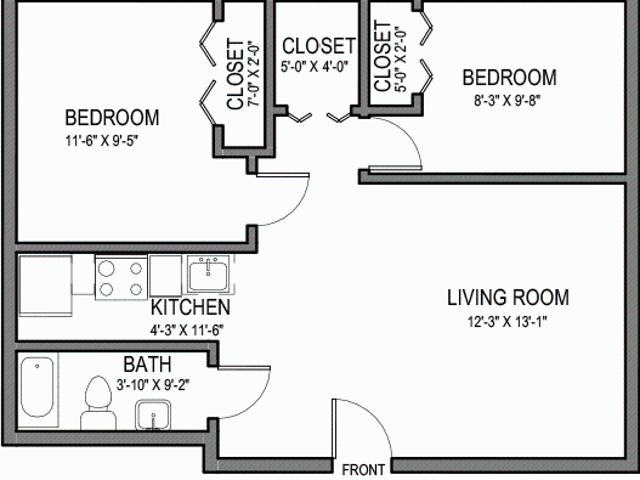 University Commons 2 Bedroom 1 Bath Dimling Way