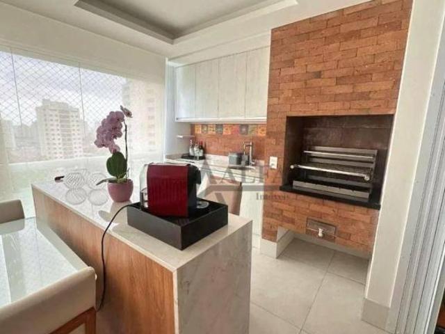 UNION MOÓCA Cinematográfico apartamento em andar alto c/ ampla varanda gourmet c/ churrasqueira