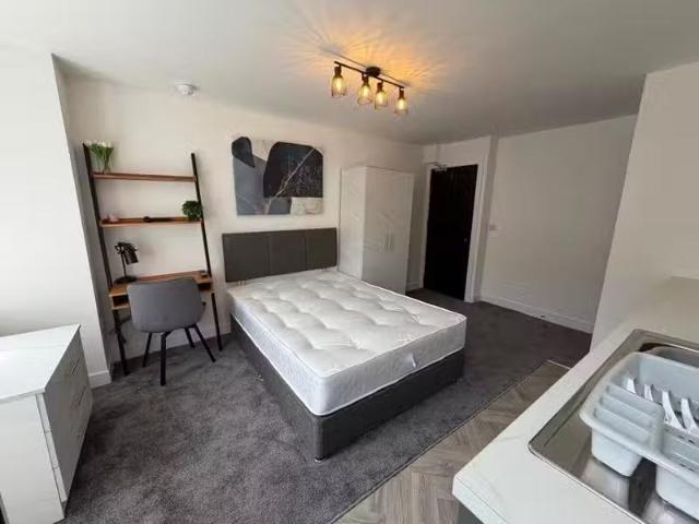 New 1 BA Studio flat for rent in Room 1, Davenport Road, DE24