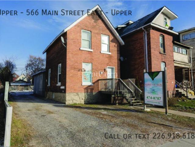 Upper 566 Main Street East, 2 beds, 1 full bath