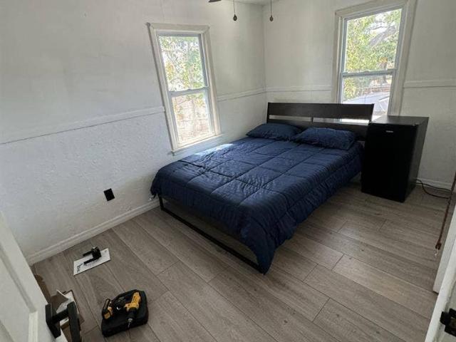 Upstairs bedroom with shared bath