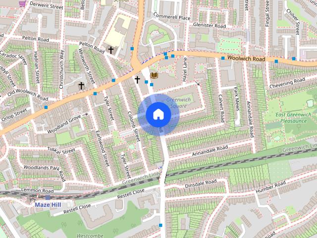 Vanbrugh Hill, Canary Wharf, SE10