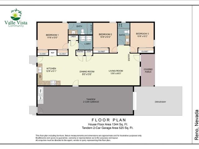 Valle Vista Gated Community 3 Bedroom Apartment for Rent at 5363 Crest Cove Dr, Sun Valley, NV 89433 Sun Valley