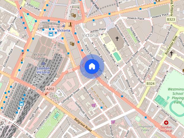 Vauxhall Bridge Road, Victoria, London, SW1V