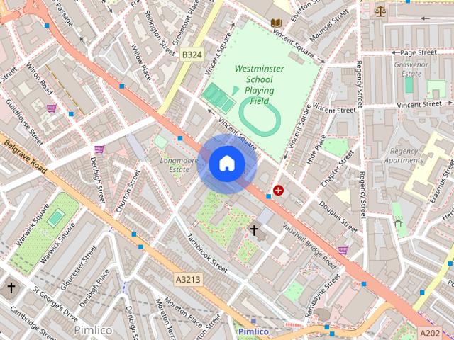 Vauxhall Bridge Road, Pimlico, London, SW1V
