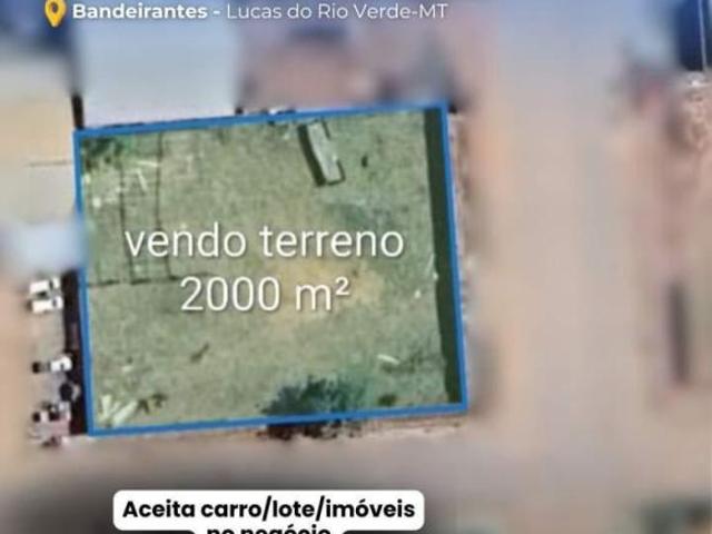 Venda Terreno 2.000m² Bandeirantes 📍  Lucas do Rio Verde MT