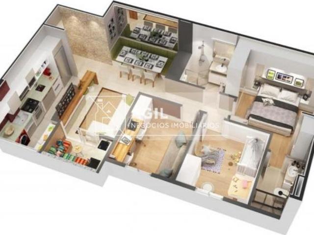 Venda Apartamento 03 Dormitórios, suite Mirante Flamboyant Clube Residencial Flamboyant