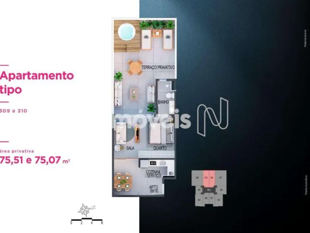 Venda Apartamento 1 quarto Santa Efigênia Belo Horizonte