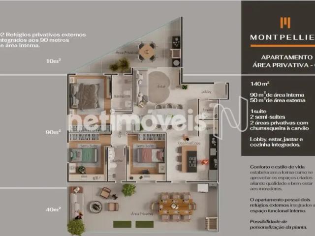 Venda Apartamento 3 quartos Anchieta Belo Horizonte