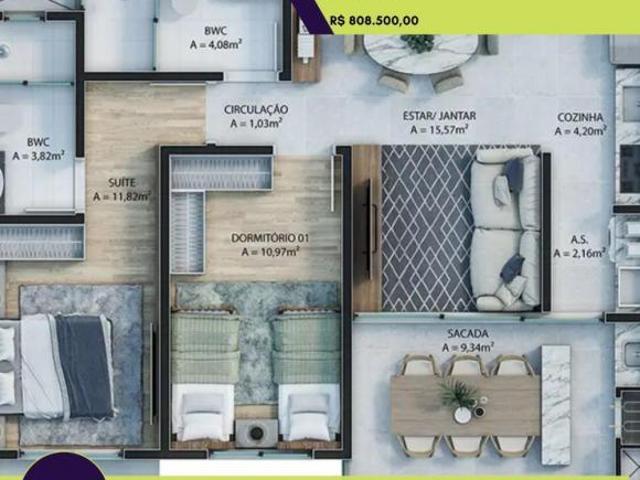 VENDA | Apartamento, com 2 dormitórios em Vila Marumby, Maringá