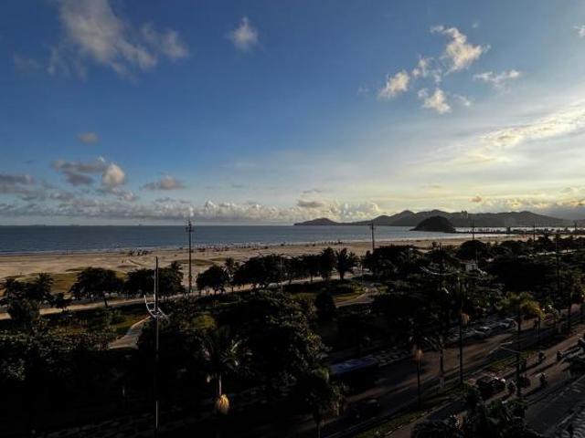 Venda Apartamento José Menino, Santos SP Apartamento no Edifício Laguna com vista mar frontal