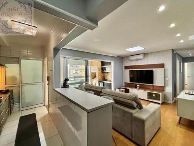 Venda Apartamento Santos SP mAr dOce lAr Moderno, Varanda Gourmet, na Ponta da Praia!