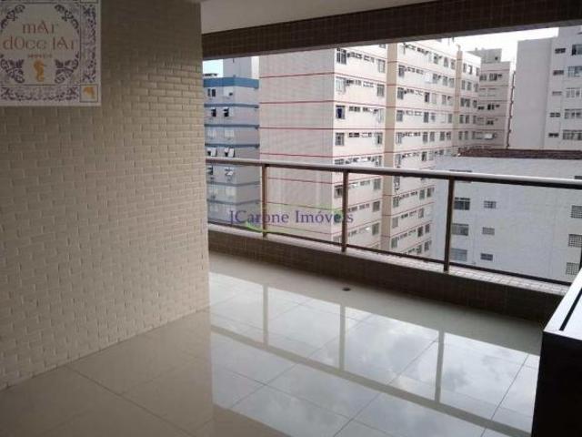 Venda Apartamento Santos SP mAr dOce lAr novo com varanda gourmet integrada no edifício La Sierra