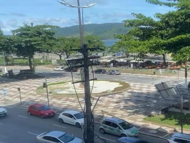 Venda Apartamento Santos SP mAr dOce lAr beira mar com vista frontal da sala, suíte e de um dos qu
