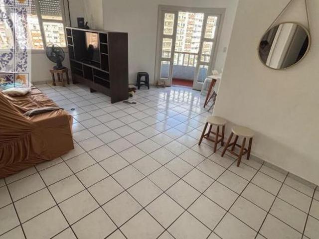Venda Apartamento Gonzaga, Santos SP apartamanto no Edificio José Maria D&apos almeida com vista livre