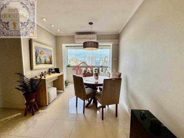 Venda Apartamento Santos SP mAr dOce lAr com varanda vista mar, 2 vagas demarcadas a uma quadra 3