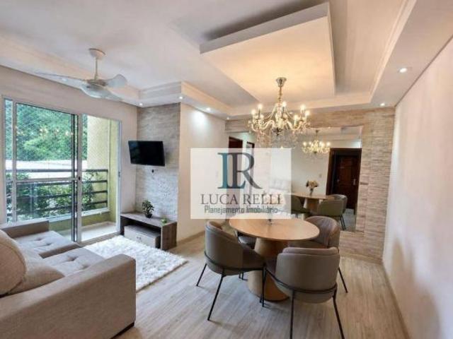 Venda apto Mobiliado Granja Viana R$ 270.000,00