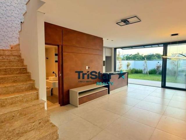 #VENDA CA0678 CASA NOVA MODERNA E PRONTA PARA MORAR AT. 216m2 AC. 164M² EM CONDOMÍNIO FECHADO