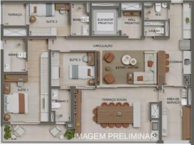 Venda de apartamento 147m2 com churrasqueira carvão Tatuapé São Paulo SP