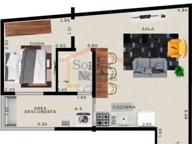 Venda de Apartamento em São Paulo SP, bairro Parada Inglesa com 26.6m² Área Const. E 26.6m² Área Ter