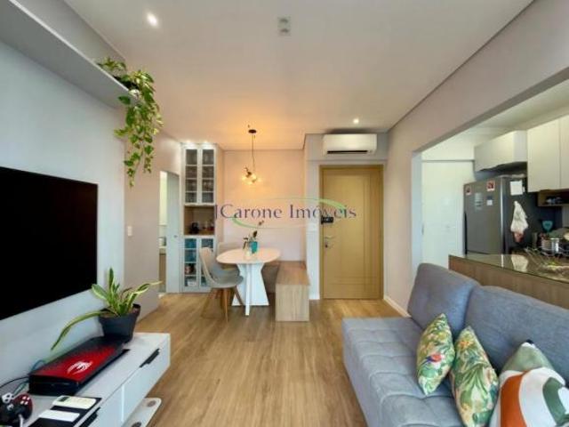 Venda de apartamento mobilaido com 1 quarto e lazer completo no Campo Grande me Santos / SP
