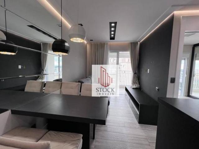 Venda de apartamento semi mobiliado, 01 dormitório, varanda gourmet, 1 vaga Vila Guarani