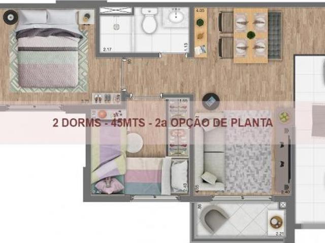 Venda de Apartamentos em Empreendimento no Morumbi, com apartamentos de 45mts, 2 dormitórios, sendo