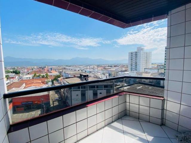 Vende apartamento na praia grande, bairro ocian, com 02 quartos, 01 suíte, 03 sacadas e 01 vaga gara