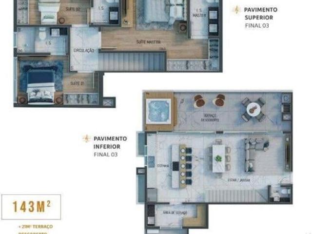 VENDE COBERTURA COM 03 QUARTOS 1 SUÍTE | BAIRRO ÁGUA VERDE CURITIBA/PR
