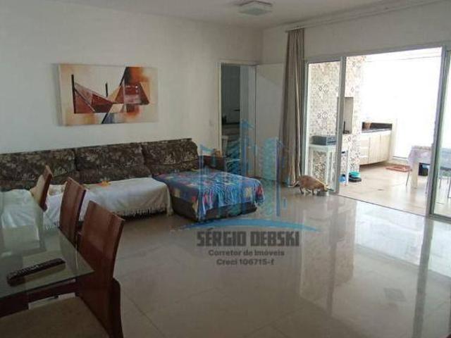 Vende se apartamento com varanda gourmet, 3 quartos, andar alto, lazer completo. 02 vagas. Santos S