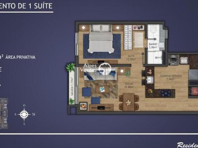 Vende se apartamento em canela a 3 minutos da Catedral de Pedra