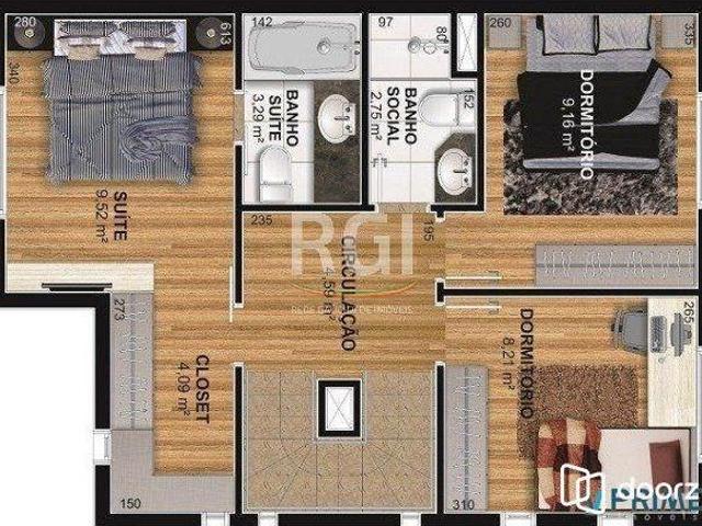 Vende se casa em condomínio com 4 dormitórios 2 suítes, 3 vagas – Tristeza