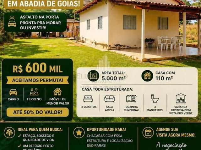 Vende se Chácara de 5000 m2 a venda em Abadia de Goiânia