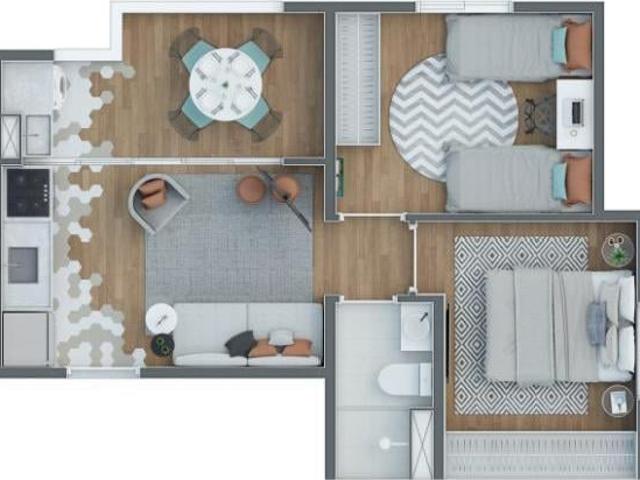 Vendo apartamento 41 m 2, em fase final de obras no Jaguaribe Osasco