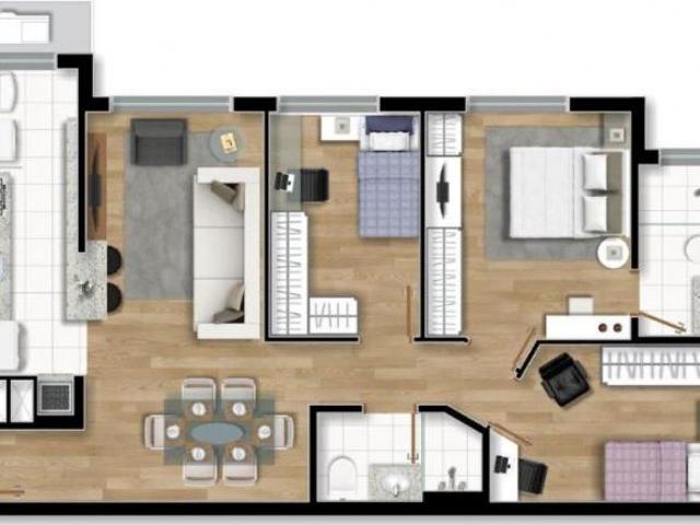 Vendo Apartamento com 71 m² e 3 quartos à venda em Barigui