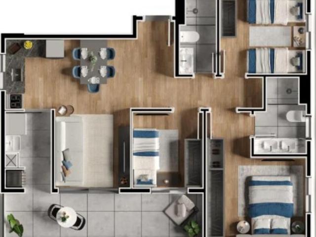 Vendo Apartamento de 80 m² com 3 quartos em venda em Água Verde