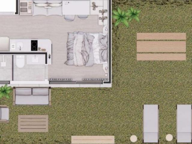 Vendo Apartamento de 23 m² com 1 quarto à venda em Rebouças
